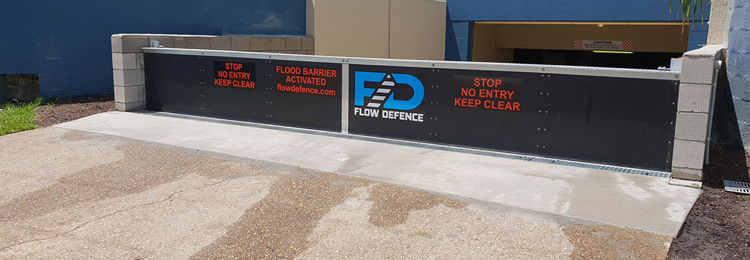 Flood Barrier - Flow Defence Australia: Hidden and Self Activating